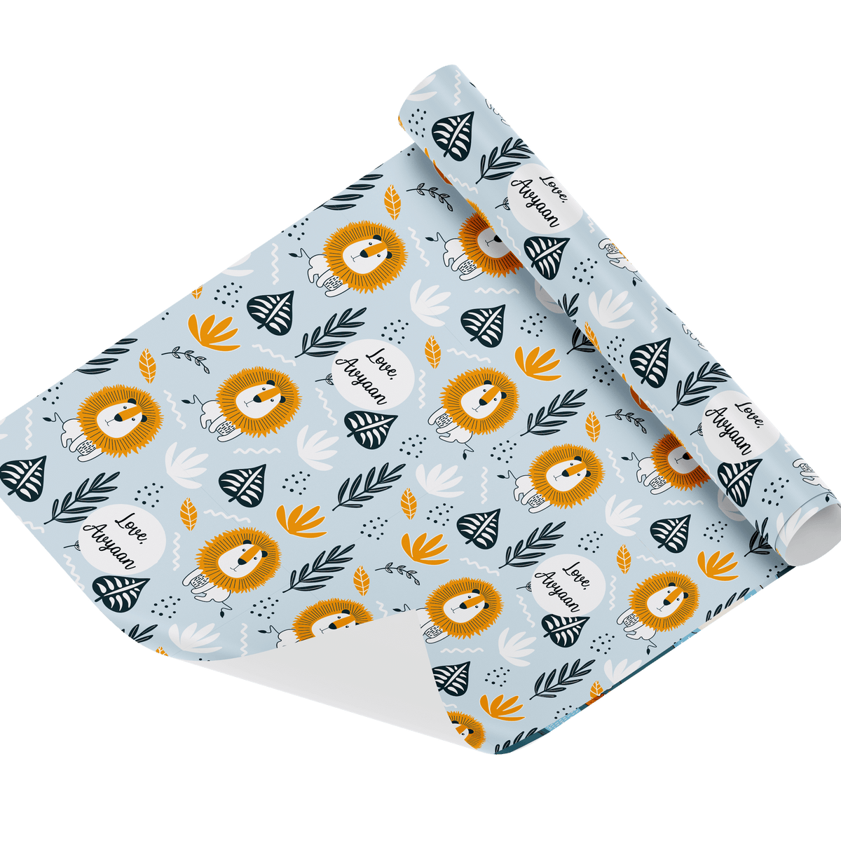 Personalised Wrapping Paper - Lion – The Happy Hippo